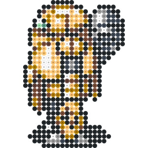 クロノ・トリガー ロボのアイロンビーズ図案 | アイロンビーズ