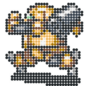 クロノ・トリガー ロボのアイロンビーズ図案 | アイロンビーズ