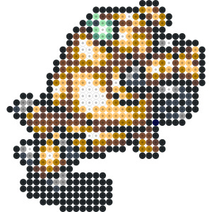 クロノ・トリガー ロボのアイロンビーズ図案 | アイロンビーズ