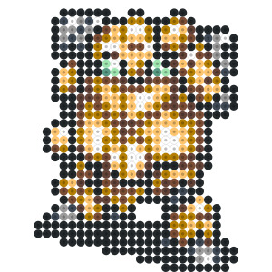 クロノ・トリガー ロボのアイロンビーズ図案 | アイロンビーズ